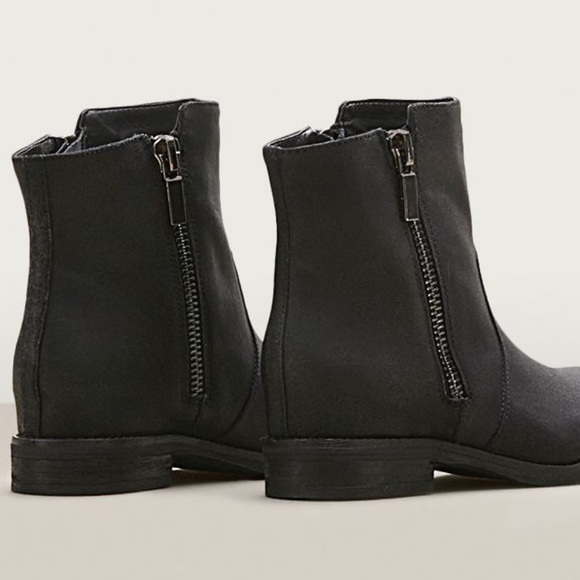 Kenneth Cole | Shoes | Kenneth Cole Suede Leather Doublezip Ankle Boots ...